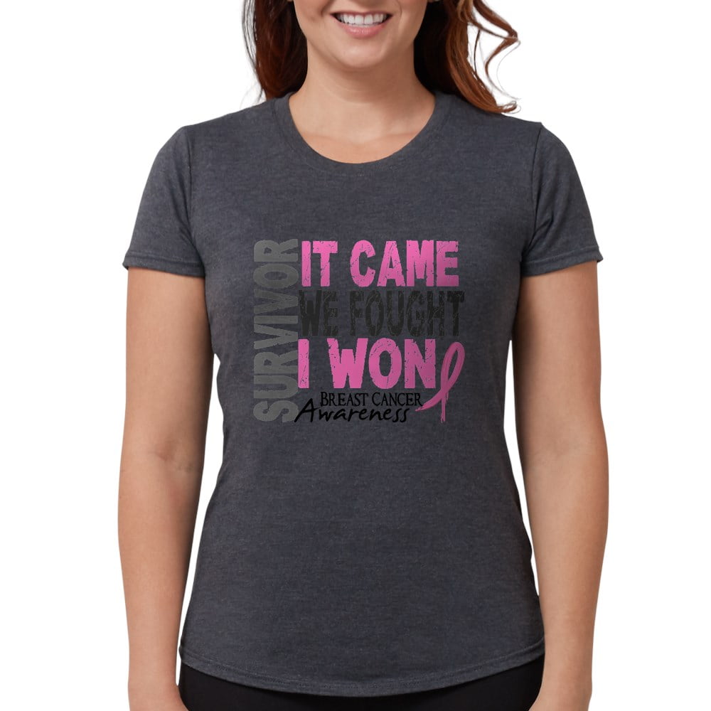 CafePress - CafePress - Breast Cancer Survivor 2 T Shirt - Womens Tri ...