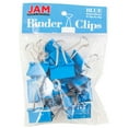 JAM Paper Office Desk Supply Set, Blue, 1 Jumbo Paper Clips & 1 Medium ...