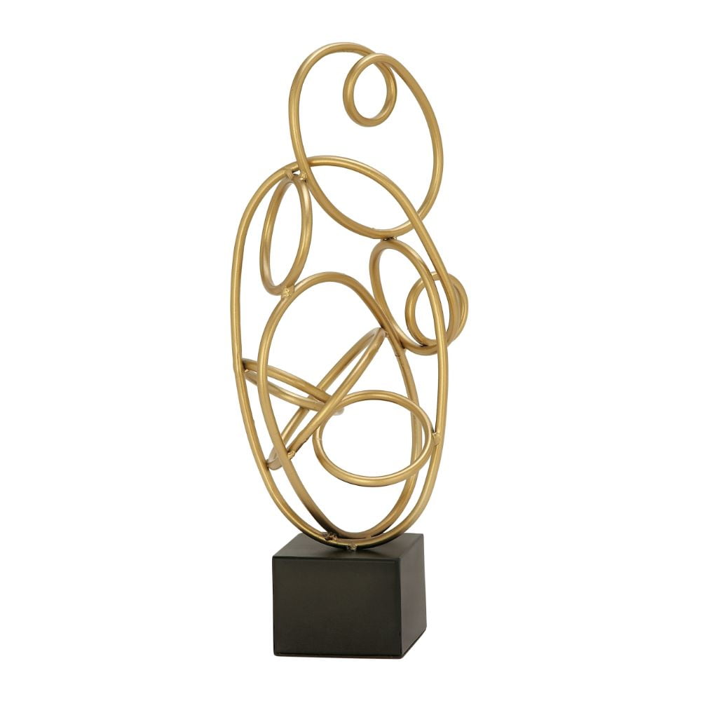 Innovative Metal Gold Sculpture - Walmart.com