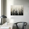 JRXY Hand-Painted Abstract Oil Painting on Canvas - Black and White ...