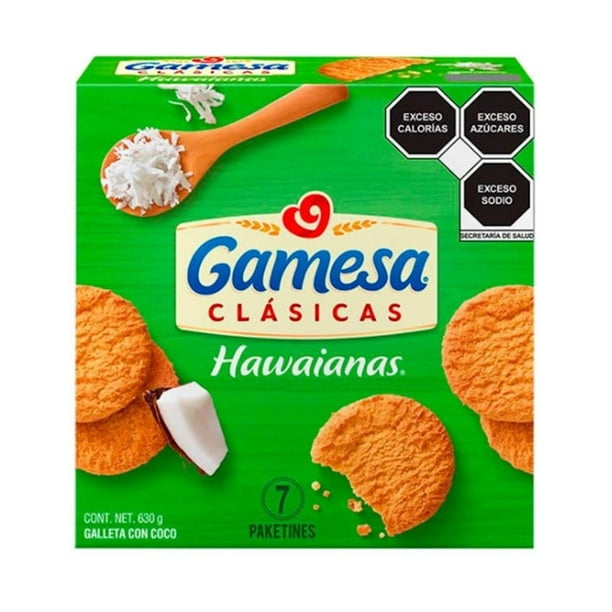 Pack de 12 Galletas Hawaianas Gamesa de 630g Gamesa Hawaianas | Walmart ...