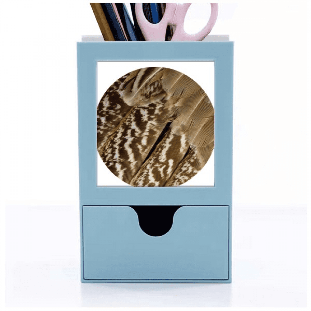 Feather Animal Snake Pattern Desk Supplies Organizer Pen Holder Card ...