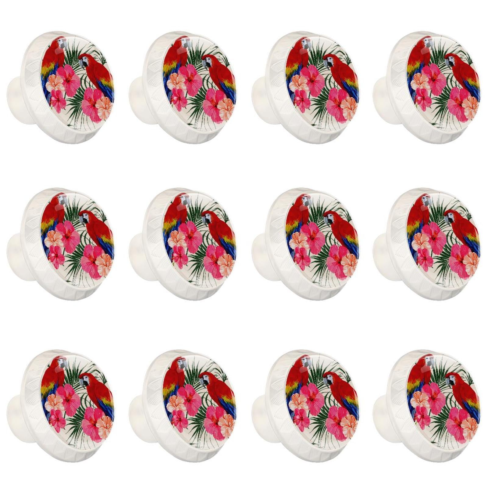 12 Pcs Parrot Knobs for Kitchen Cabinet Cupboard Dresser Bookcase ...