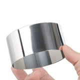 Set of 4 Round Cake Ring Mold, Stainless Steel 3 inch Dessert Mousse ...