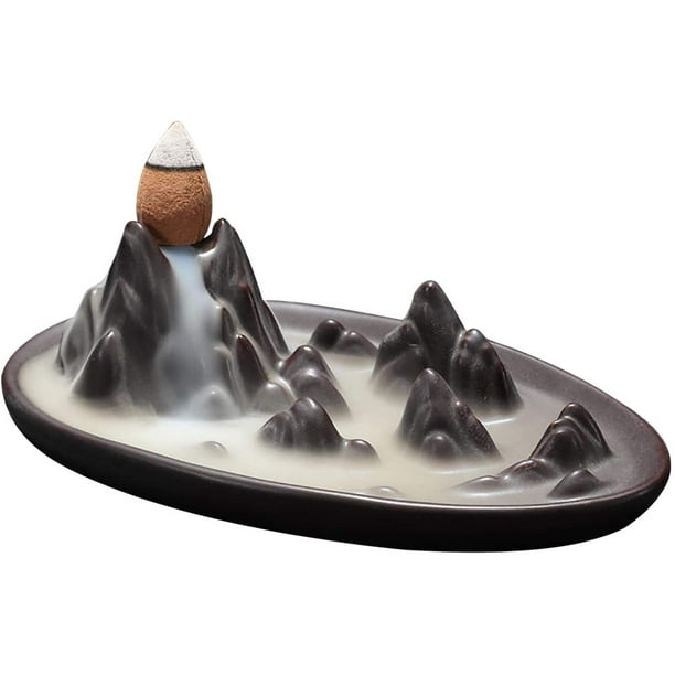 Ceramic Waterfall Backflow Incense Burner - Mountains Backflow Incense ...