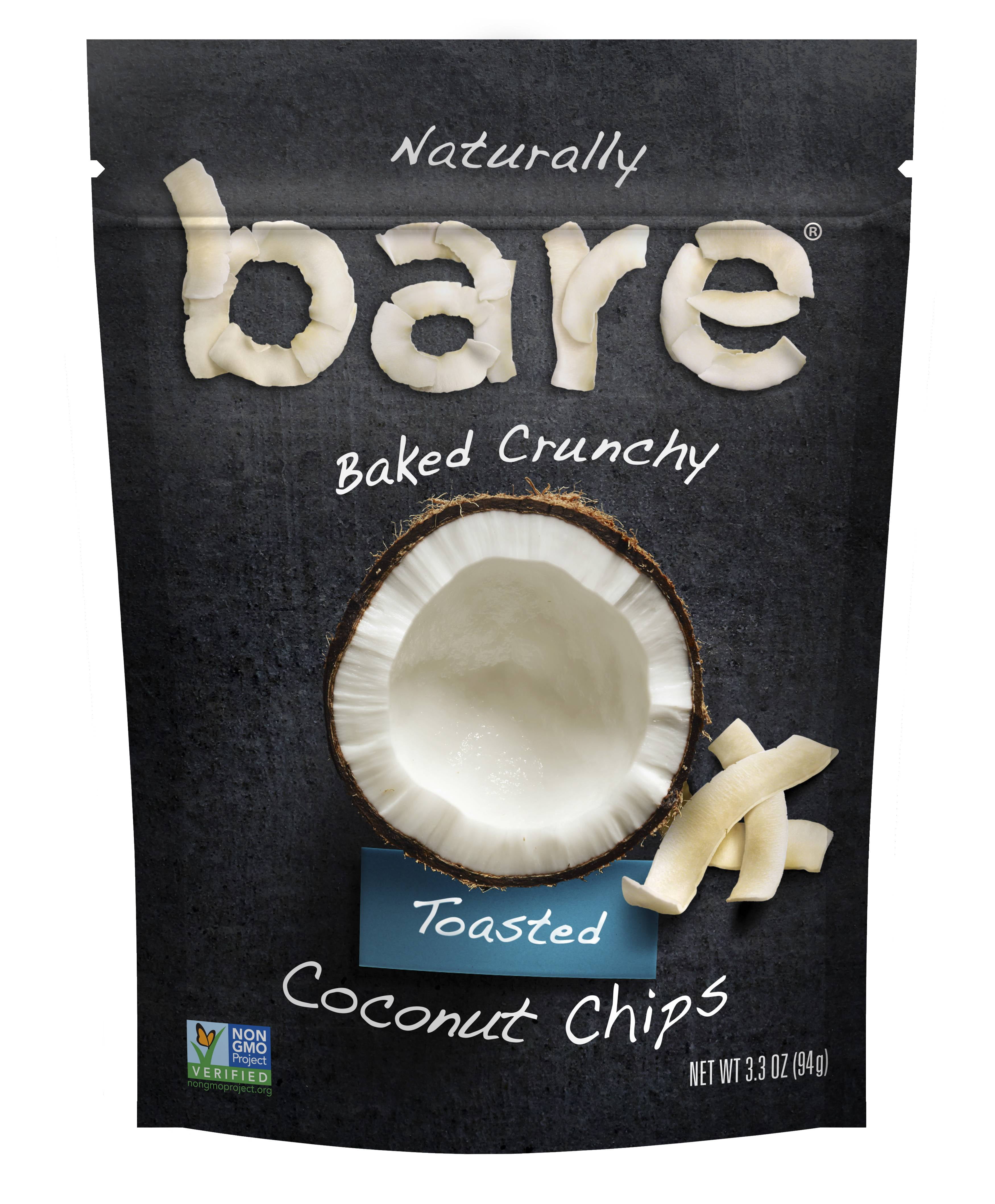 BARE FRUIT Toasted Coconut Chips, Healthy Snacks, Pack of 12, 3.3 OZ ...