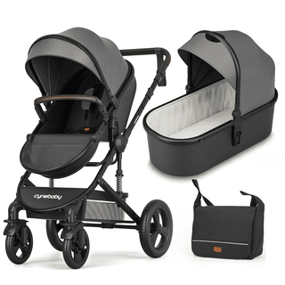 Infans Foldable Double Baby Stroller Lightweight Front & Back Seats ...