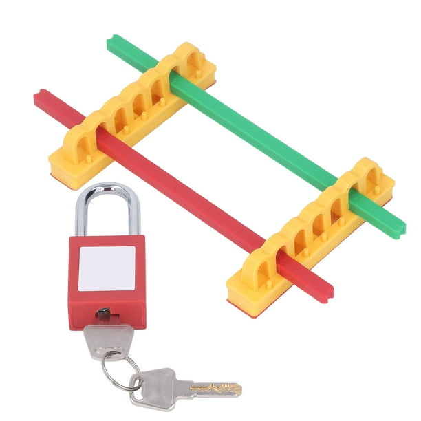 Breaker Lockout Blocker Kit, Circuit Breaker Lockout Device Colored Bar ...