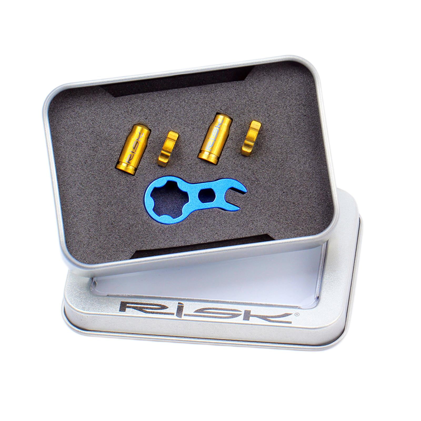 Click here for Koolsoo 2x Road Bike Bike Tire Valve Stem Caps Tit... prices