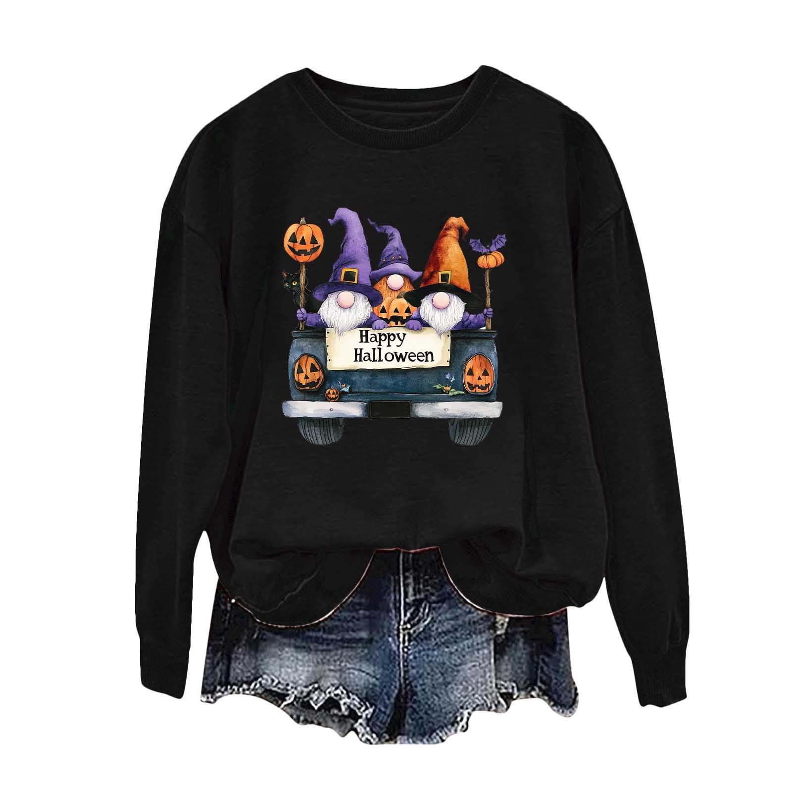 Click here for Erwazi Halloween Sweatshirt For Women Pumpkin Gnom... prices
