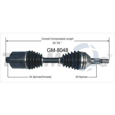 Trak Motive GM-8048 Cv Axle Shaft - Walmart.ca