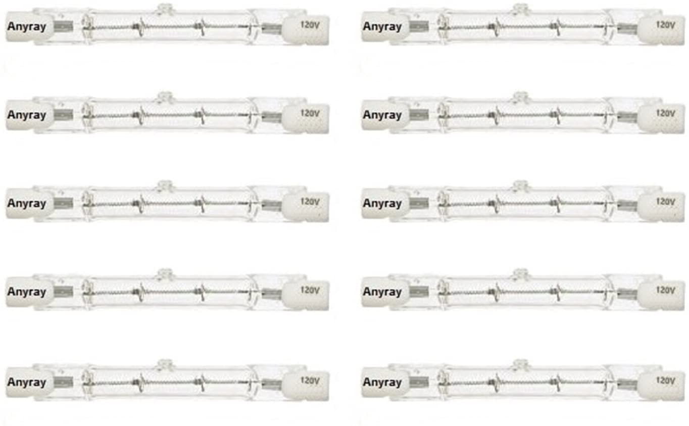 Anyray A1824Y (10-Pack) J78 50W 120V 50 Watt J Type DE T3 50Watts 78mm ...