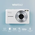 Vivitar Popsnap Compact Digital Camera, White, 16X Zoom, 1080p, Built ...