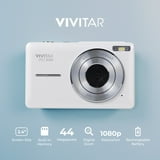 Vivitar Popsnap Compact Digital Camera, White, 16X Zoom, 1080p, Built ...