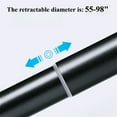 Curtain Rods 55 To 98, 0.98" White Adjustable Window Rods, Heavy Duty ...