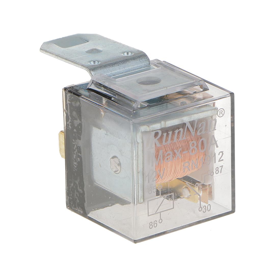 80a 4pin Automotive Dc 12v High Current Spst Car Relay 4p Accessory ...