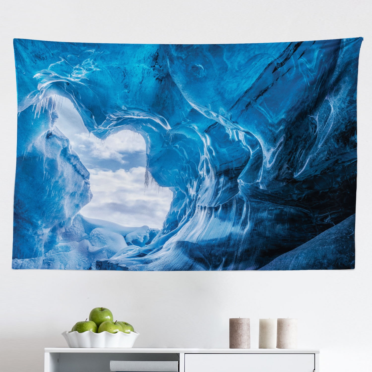 Natural Cave Tapestry, Inside View of Prometheus Cave in States Dark ...