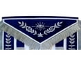 Past Master Blue Lodge Apron – Hand Embroidered Vinework with Silver ...
