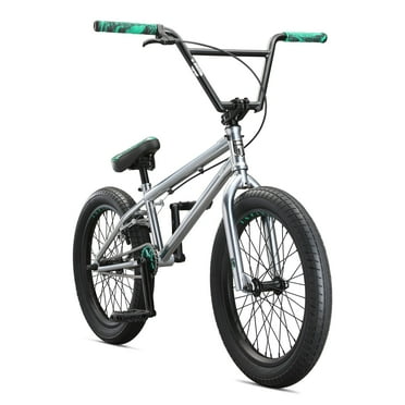 Mongoose Grid Mag 20-Inch BMX Freestyle Bike, Single Speed, Silver ...