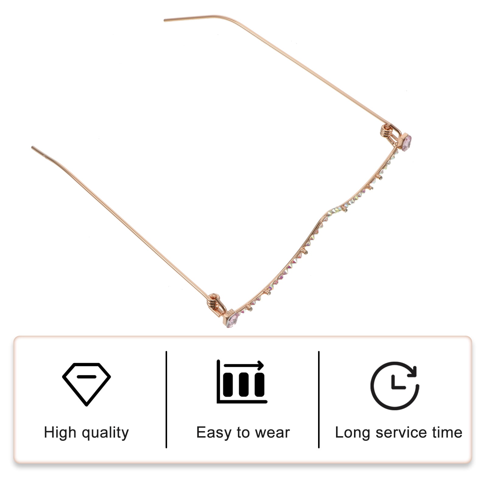 KAJNBN 1Set Fancy Dress Glasses Plastic Half Frame Photo Props for ...