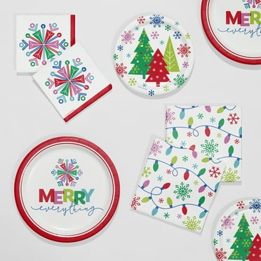 Creative Converting 8-Count Vintage Christmas Dinner Plate - Walmart.com