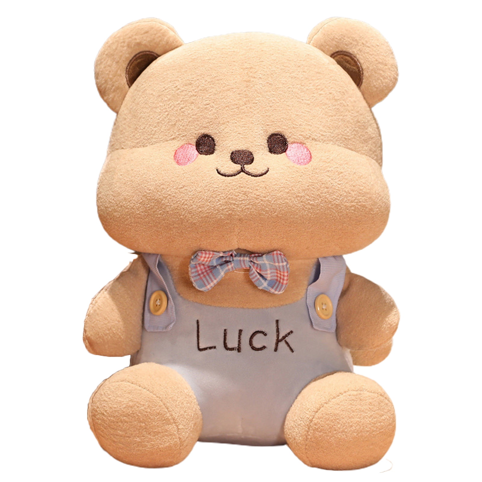 LIWEN 22/35/45cm Bear Plush Toy Cute Bow Overalls Dress-up Animal Doll ...