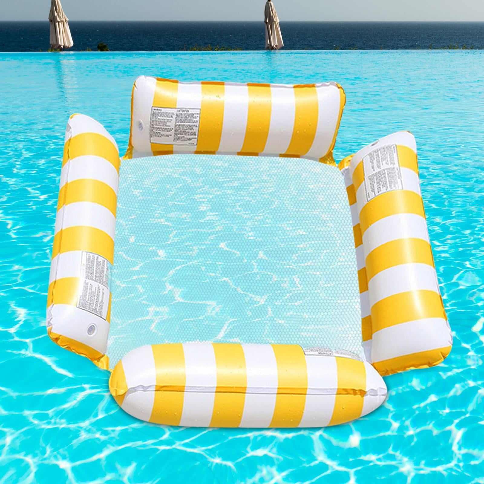 Water Hammock, Inflatable Floating Recliner Bed, Durable Water Toy ...