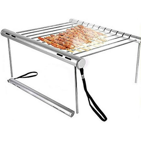 Foldable Stainless Steel BBQ Grill Rack Portable Camping BBQ Grill ...