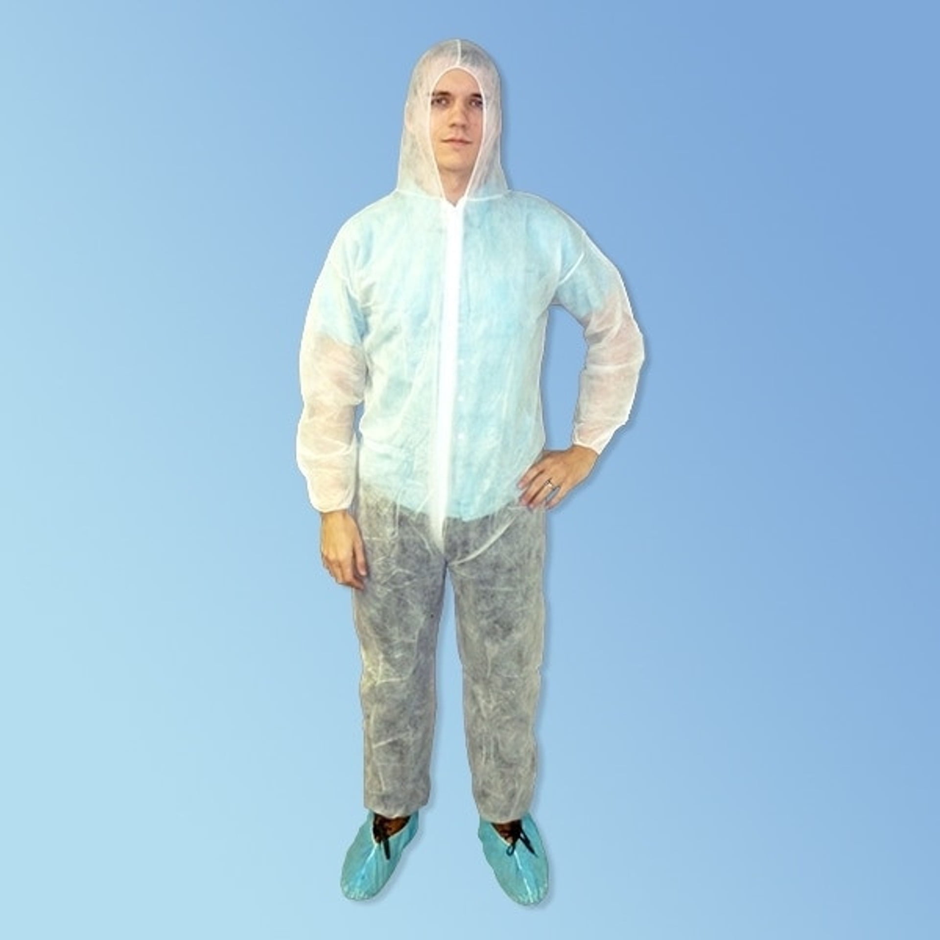 Keystone White Polypropylene Coveralls with Hood, 25/case - Walmart.com
