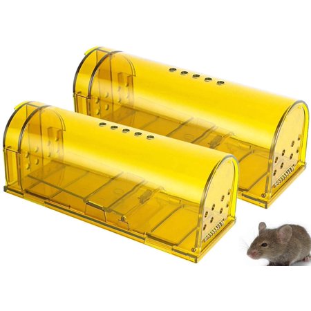 Humane Mouse Traps, Easy to Set, Kids/Pets Safe, Reusable for Indoor ...