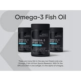 Sports Research Omega 3 Fish Oil Supplement 1250mg Triple Strength 60 ...