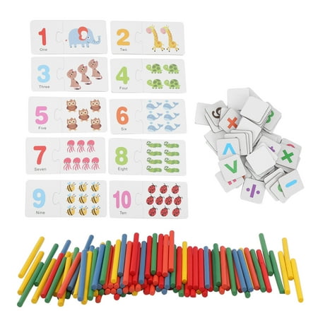 Math Number Matching Toy, Number Matching Toy, With 105 Sticks ...