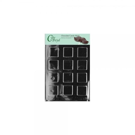 Life Of Party Molds AO065 Plain Square Mints Chocolate Candy Mold with ...