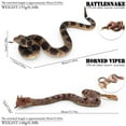4-Piece Realistic Rubber Snake Set – Scare Pests & Pranks with Menacing ...