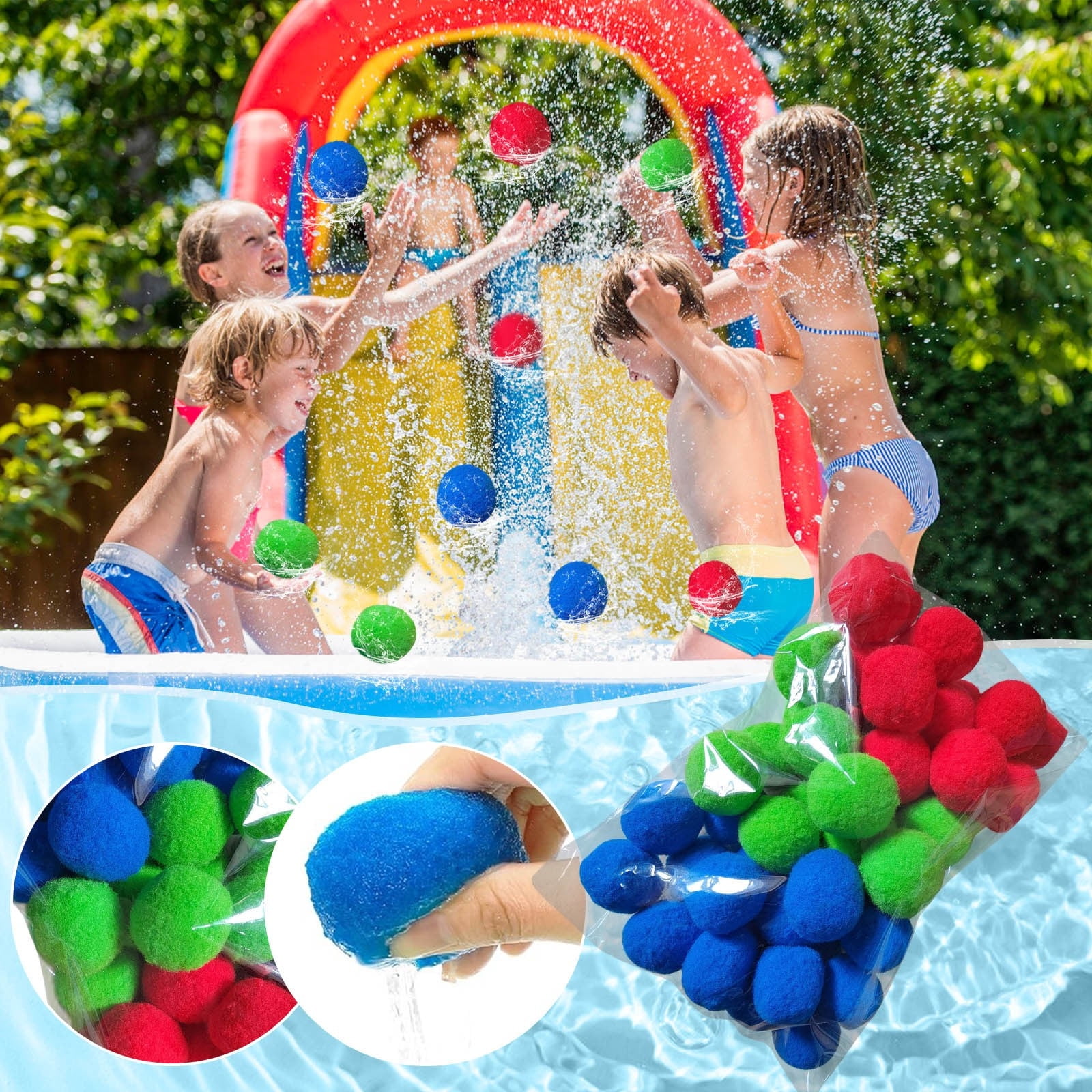 Click here for Egnmcr 50pc Reusable Water Water Balls Balls Water... prices