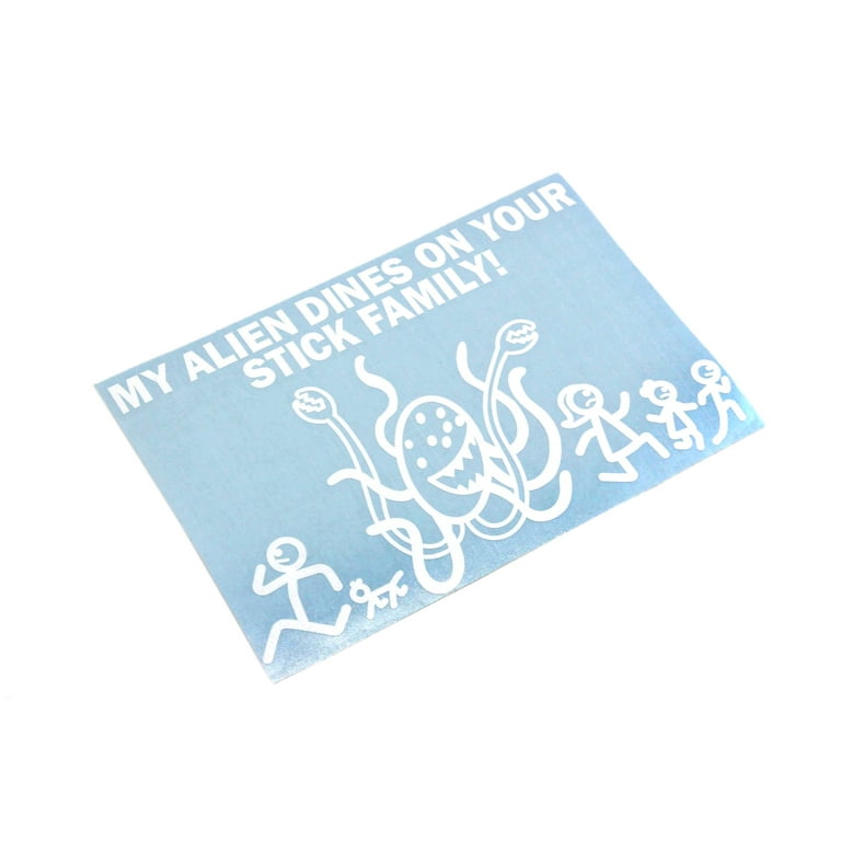 Alien Family Car Decals
