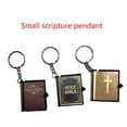 1PC Religion Small Size Bible KeyChain Book Christian Key Rings Gift ...