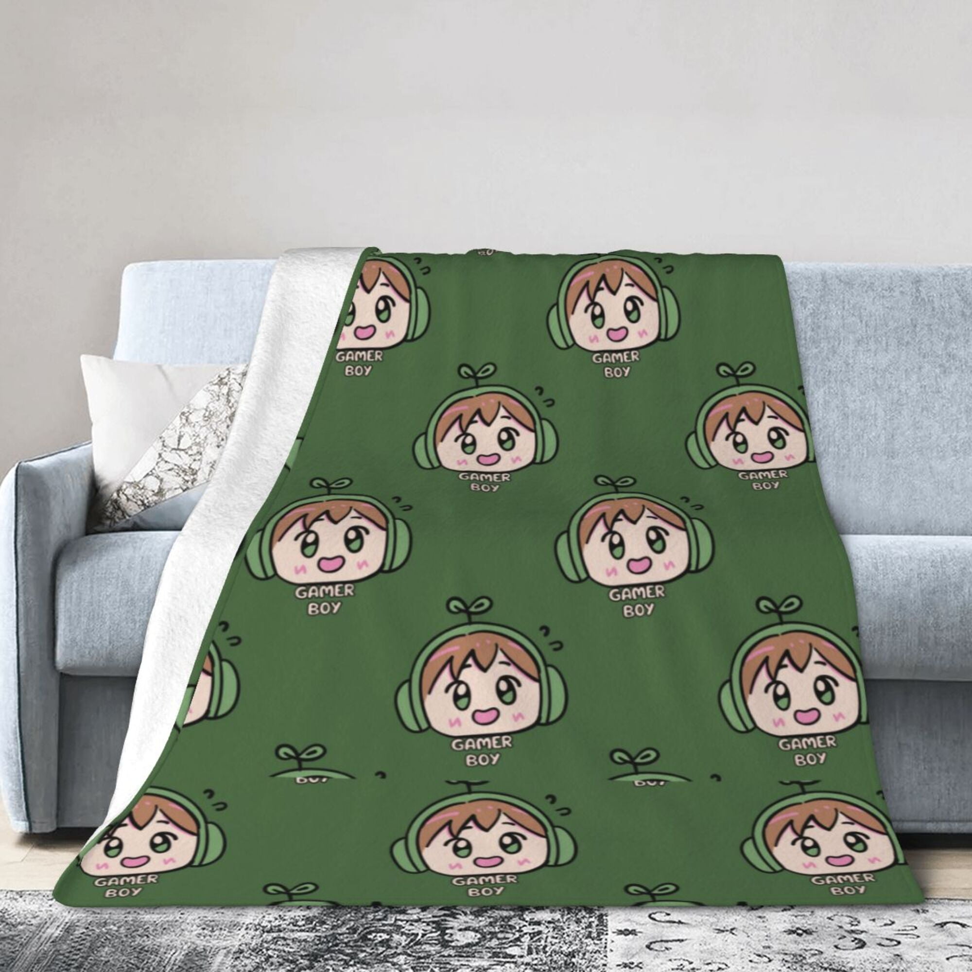 Anti-Pilling Flannel Bed Throw Blankets Gamer Art Design - Couch-Ultra ...