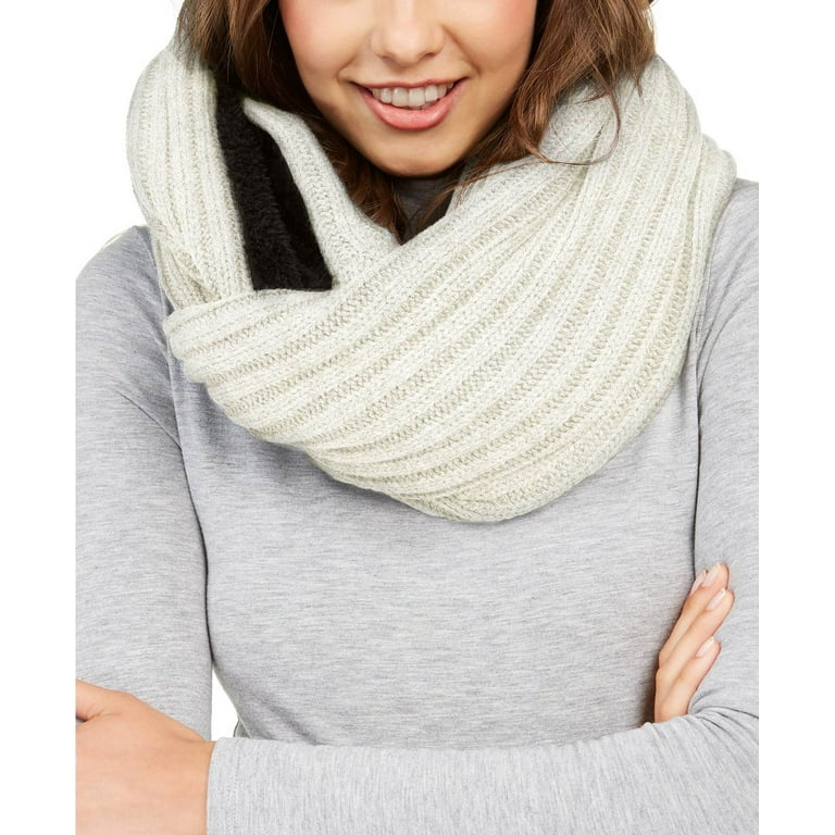 Cream Knit Infinity Scarf