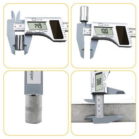Digital Caliper, Fine Tuning Function High Strength Solar Plastic ...