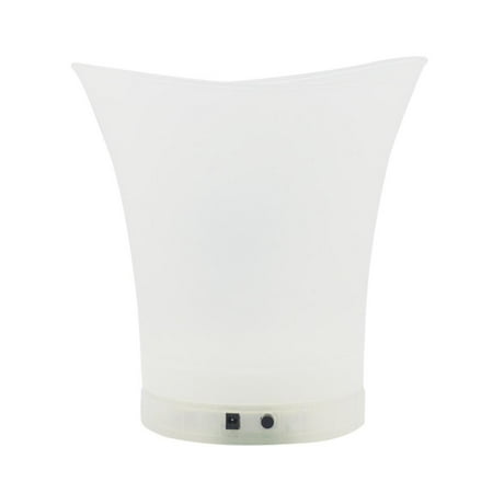 5L Plastic LED Bucket Cooler Cooler USB Charging White | Walmart Canada