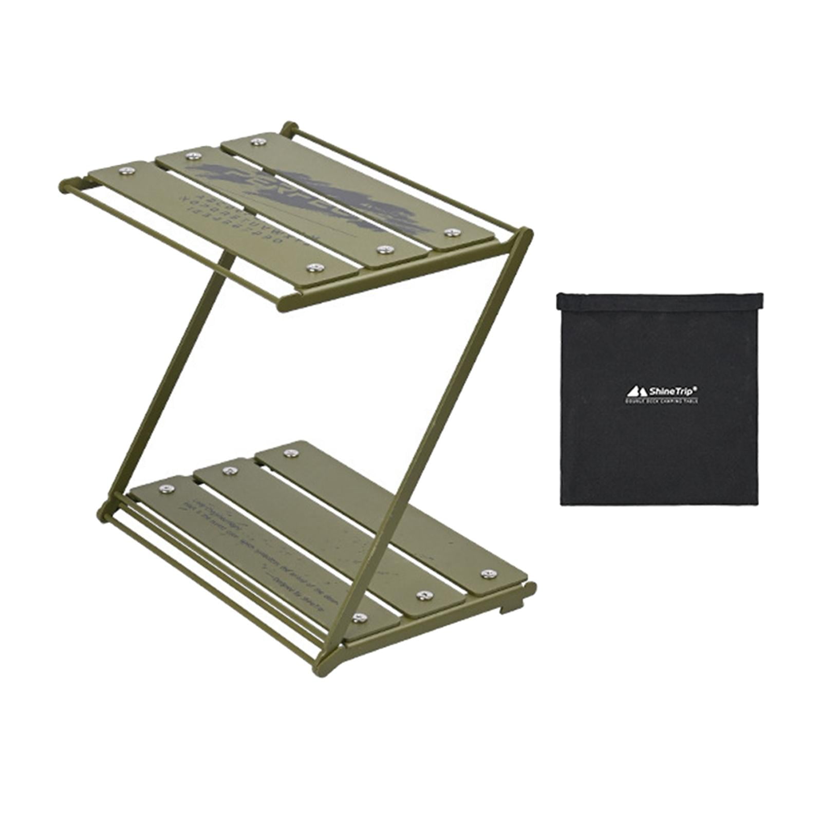 Camping Storage Rack Outdoor Multifunctional Shelf Camp Table ...