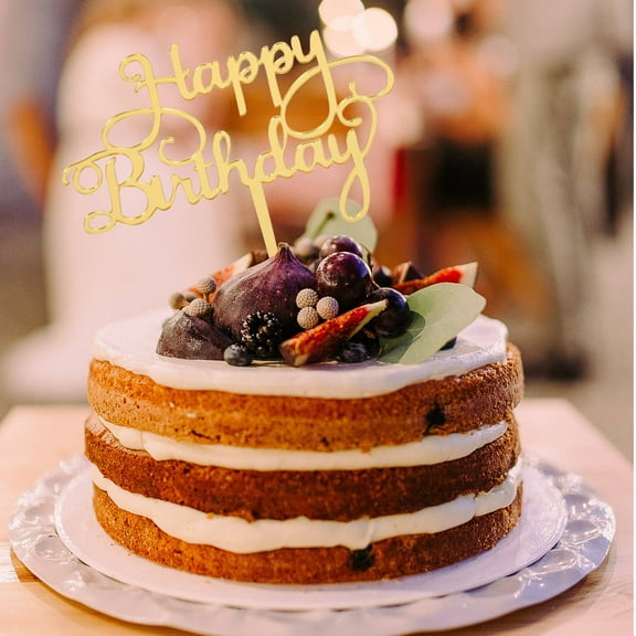 DoubleYi Cake Toppers 5Pcs Dessert Decorating Bright Color Attractive ...