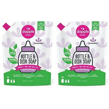 Dapple Baby Bottle and Dish Soap Refill, Fragrance Free, 34 fl oz ...