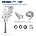 HOPOPRO Showerhead with Headheld,3 Spray Settings Handheld Showerhead ...