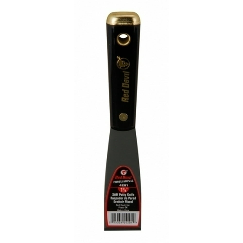 Red Devil 4201 1 1/4" Stiff Putty Knife - Walmart.com - Walmart.com