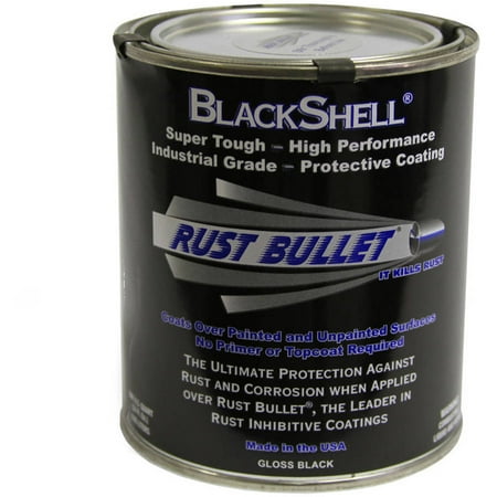 Rust Bullet BlackShell, Rust Preventative and Protective Coating, Quart ...