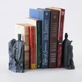 Decorative Pair of Retro Art Sculpture Bookends, Heavy Duty Anti-Slip ...