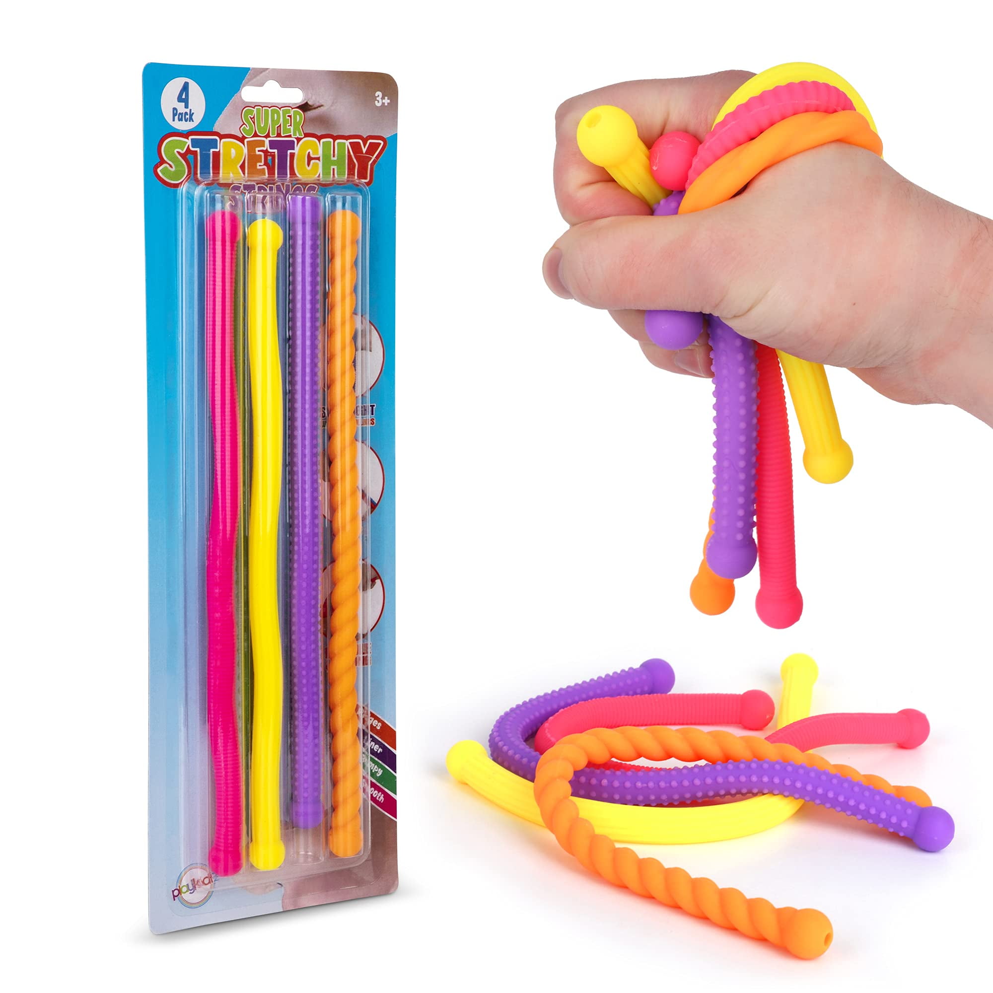 Playkidz Stretchy String Monkey Noodles Fidget Toy, Sensory Toys for ...