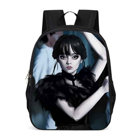 Wednesday Addams and Enid Children School Bags Gothic Girls Nevermore ...